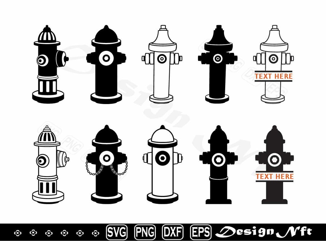 Fire Hydrant Svg, Fire Svg, Hydrant Svg, Fire Hydrant Clipart, Cut ...