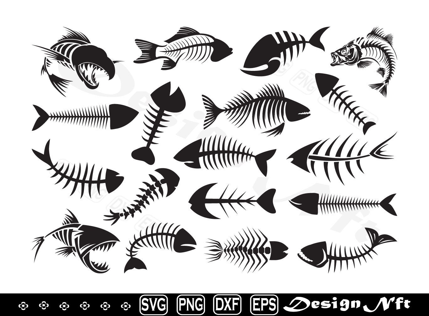 Fish Bones Clipart
