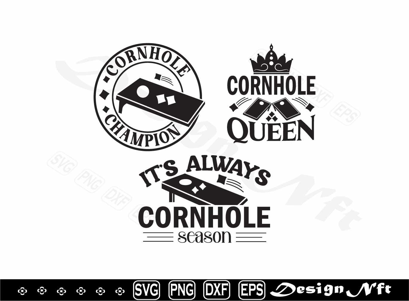 Cornhole Svg, Clipart, Cut Files for Silhouette, Vector, Dxf, Eps, Png ...