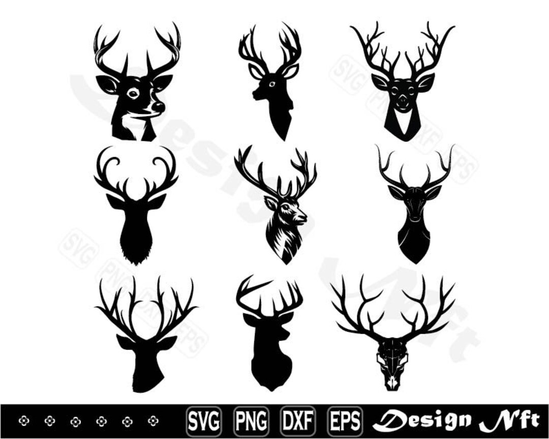 Buck Svg, Clipart, Cut Files for Silhouette, Vector, Dxf, Eps, Png ...
