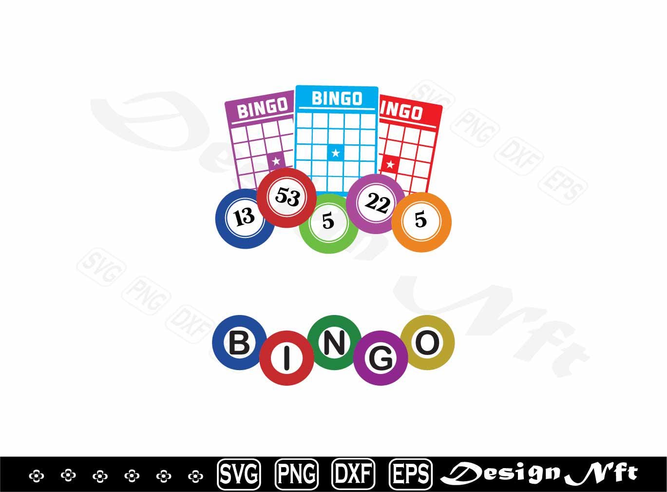 Bingo SVG Bundle, Bingo Balls, Card, Dauber Clipart (digital Download ...