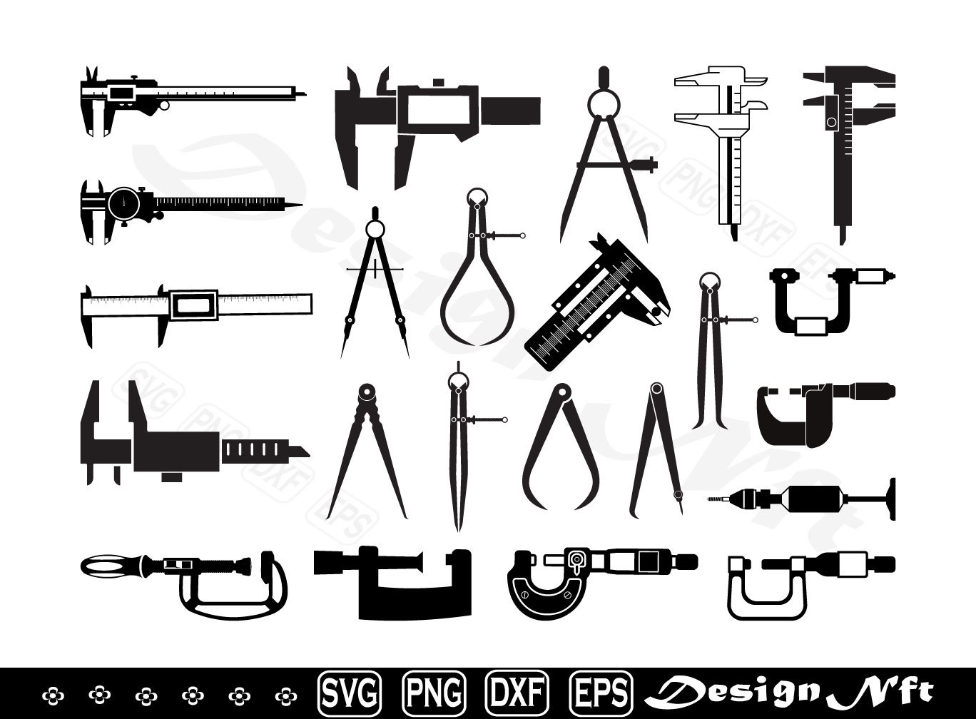 Caliper Svg, Machinist Svg, Machinist Tools Svg, Clipart, Cut File for ...