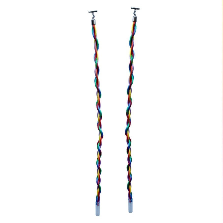 Hoodie and Shoe String Charms Set Rainbow Braided Rope - Etsy