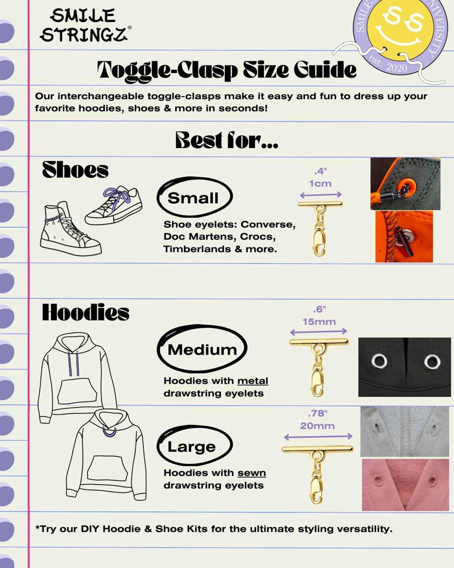 Hoodie and Shoe Lace Charms Set | Hoodie Strings | Striped Bungee Cord ...