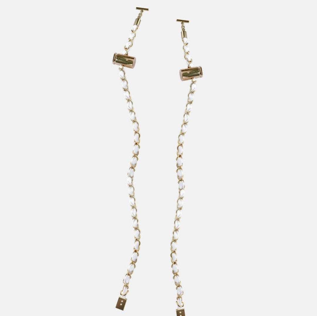 Decorative Hoodie Strings, Charms Braided Vegan Leather & Chain Laces ...