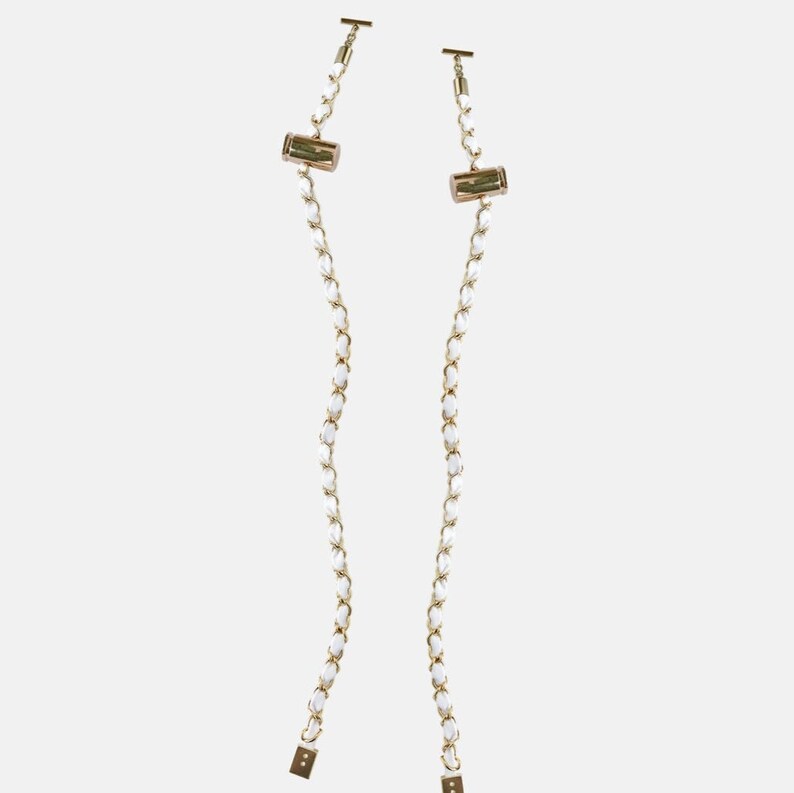 Decorative Hoodie Strings, Charms Braided Vegan Leather & Chain Laces ...