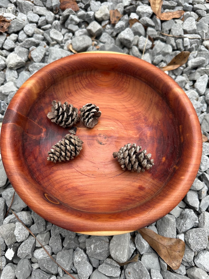 Red Cedar Wooden Bowls - Etsy