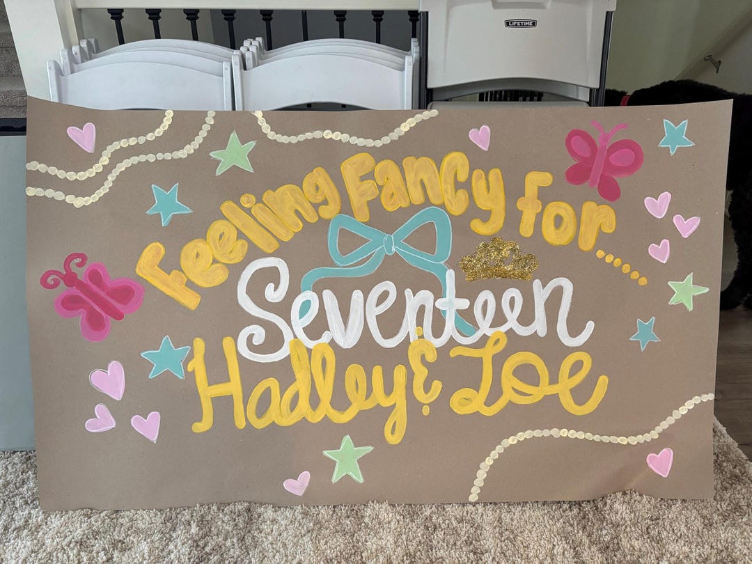 Custom Hand Painted Party Sign (5x3’) - Etsy