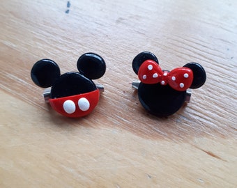 Mickey Minnie Button | Etsy