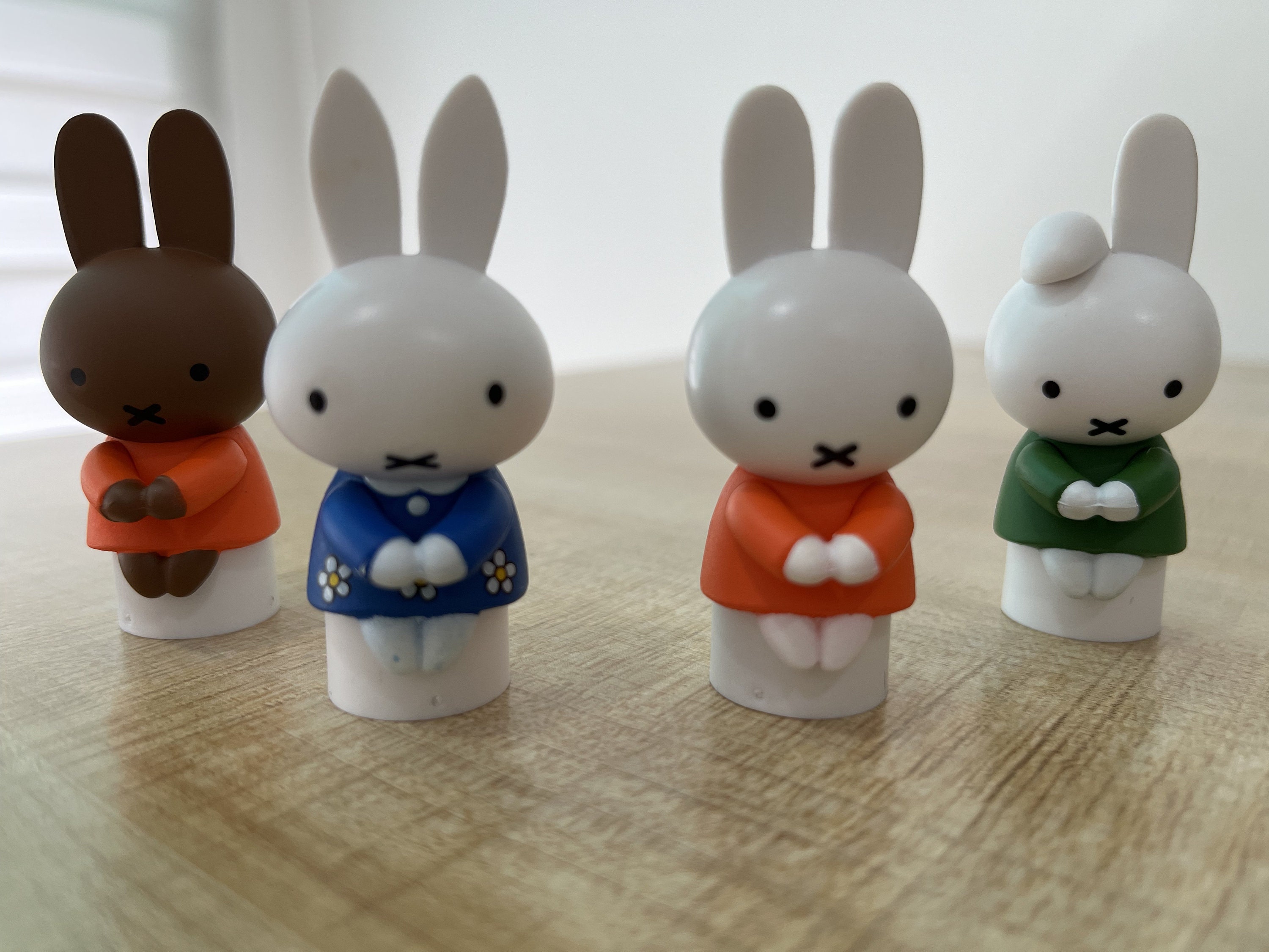 NEW FULL SET Miniature Miffy Sitting on Bench 4pcs - Etsy