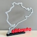 Nurburgring Desk Art Sculpture | Free Standing Nürburgring Nordschleife ...