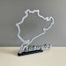 Nurburgring Desk Art Sculpture | Free Standing Nürburgring Nordschleife ...