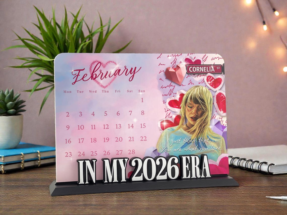 2026 Eras Desktop Calendar | the Year in Eras | TLOAS Fan Gift | Taylor ...