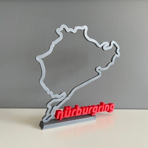 Nurburgring Desk Art Sculpture | Free Standing Nürburgring Nordschleife ...