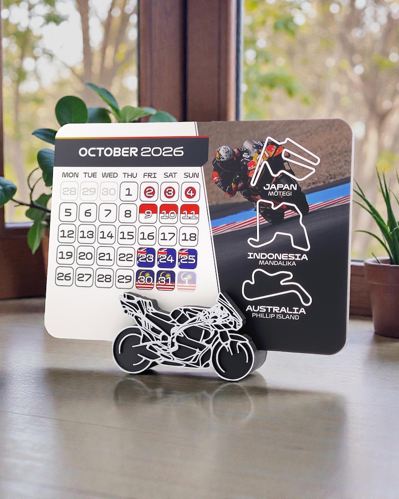 Motogp 2026 Calendar | Motogp Race Schedule | Motorsport Gift for ...