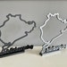Nurburgring Desk Art Sculpture | Free Standing Nürburgring Nordschleife ...