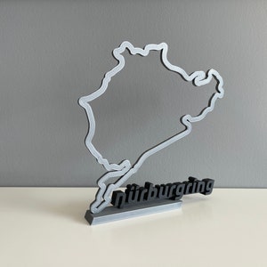 Nurburgring Desk Art Sculpture | Free Standing Nürburgring Nordschleife ...