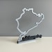 Nurburgring Desk Art Sculpture | Free Standing Nürburgring Nordschleife ...