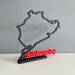 Nurburgring Desk Art Sculpture | Free Standing Nürburgring Nordschleife ...