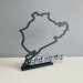 Nurburgring Desk Art Sculpture | Free Standing Nürburgring Nordschleife ...