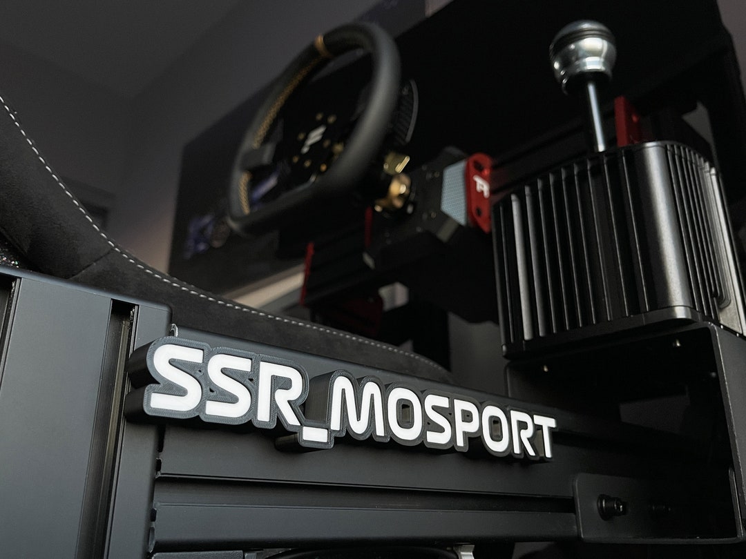 Custom Sim Racing Nameplate | Personalized Sim Racing Decor | Name ...