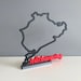 Nurburgring Desk Art Sculpture | Free Standing Nürburgring Nordschleife ...