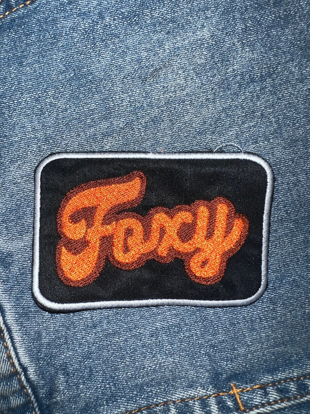 FOXY Patch 1970s 1980s Inspired Patch Handmade - Etsy