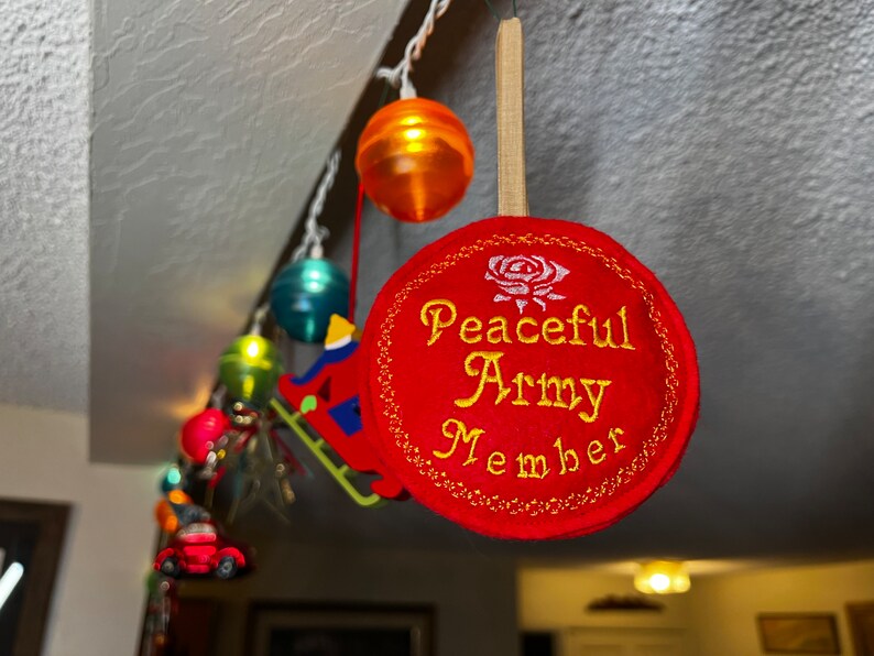 Peaceful Army Member Handmade Tribute Ornament - Etsy