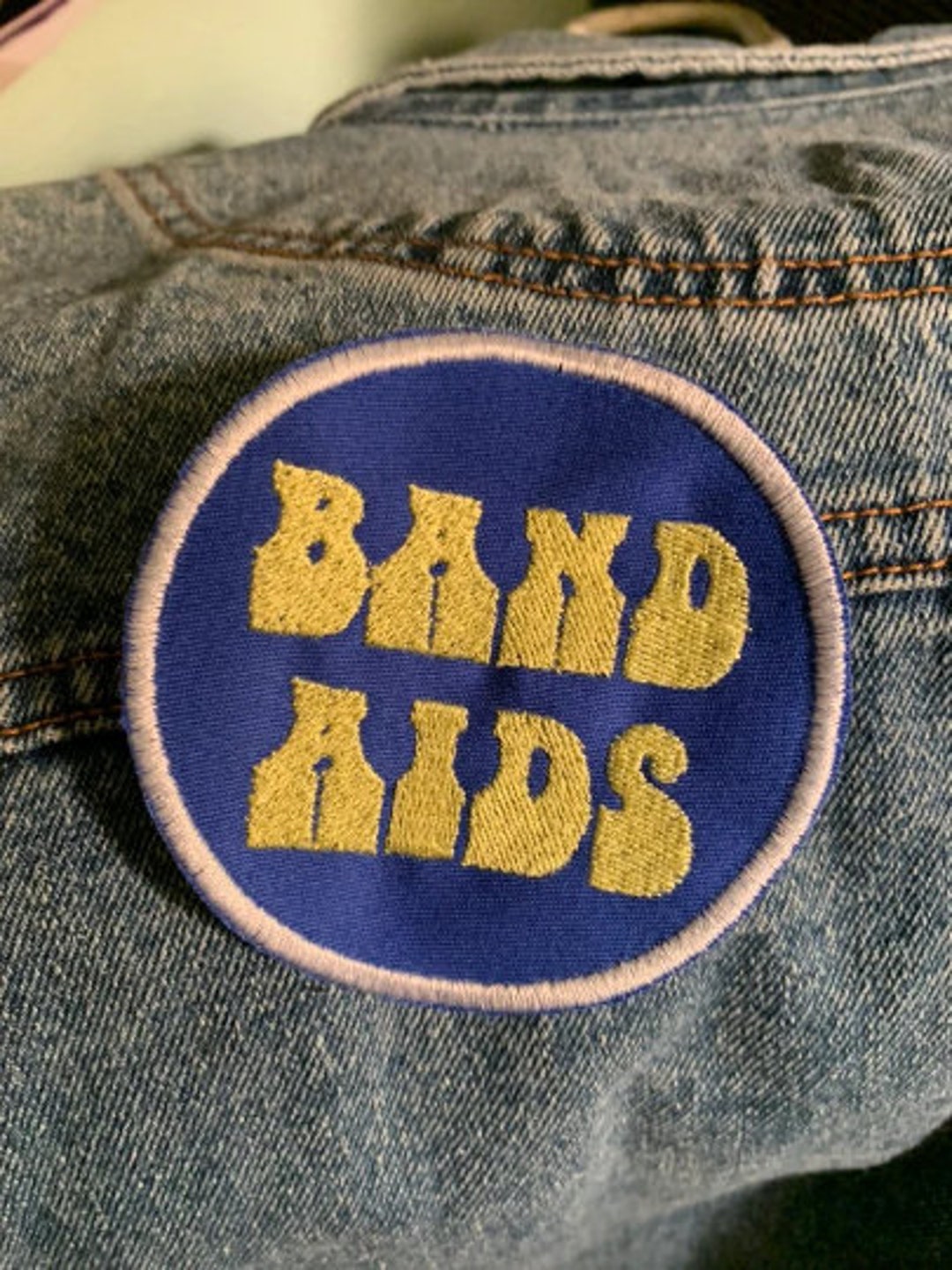 BAND AIDS Rock N Roll Tribute Patch Handmade - Etsy