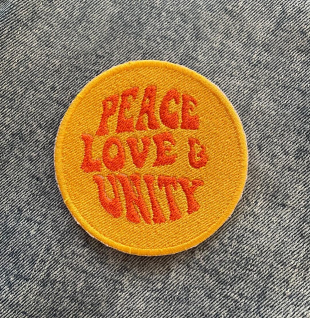Peace, Love, Unity Handmade Patch - Etsy