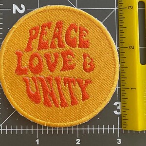 Peace, Love, Unity Handmade Patch - Etsy