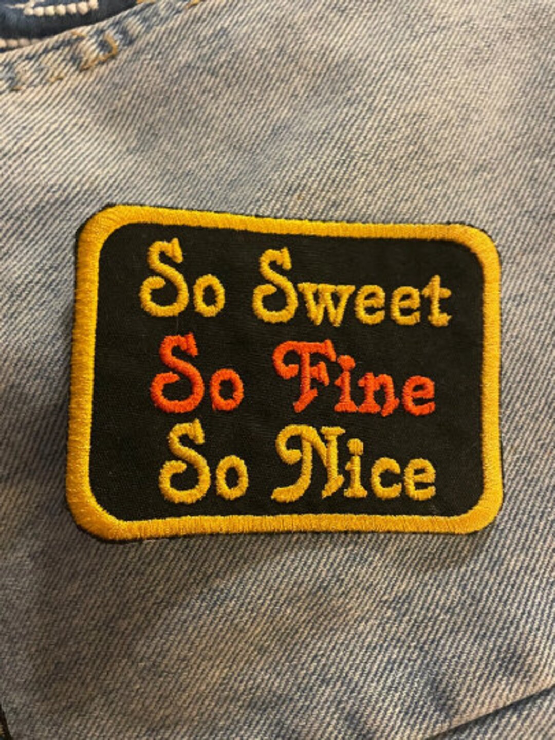 So Sweet so Fine so Nice GVF Tribute Patch Handmade - Etsy