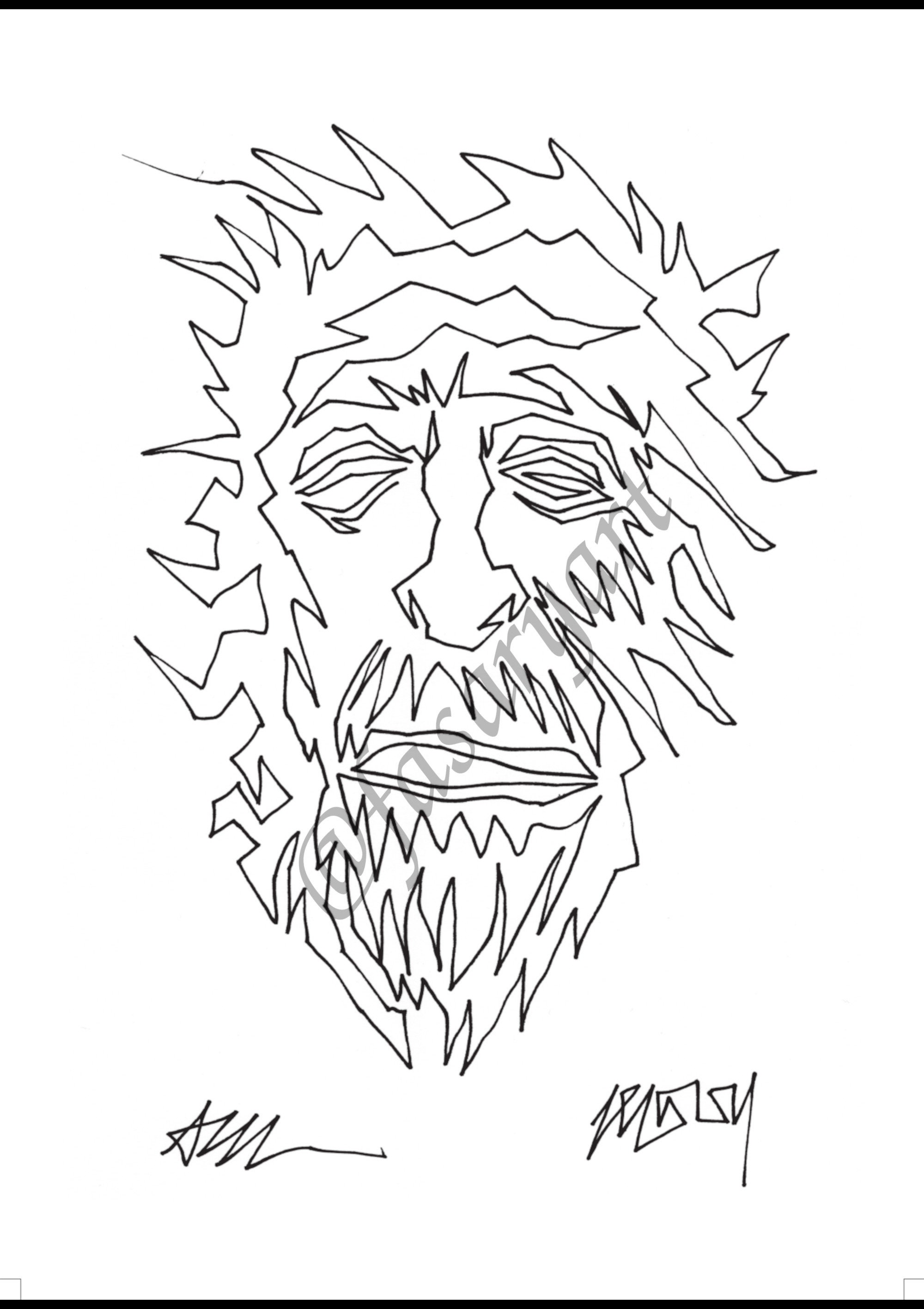 Printable One Line Drawing Old Man Portrait Single Line Art - Etsy Canada