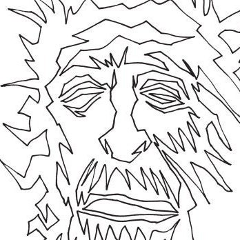 Printable One Line Drawing Old Man Portrait Printable Line | Etsy Canada