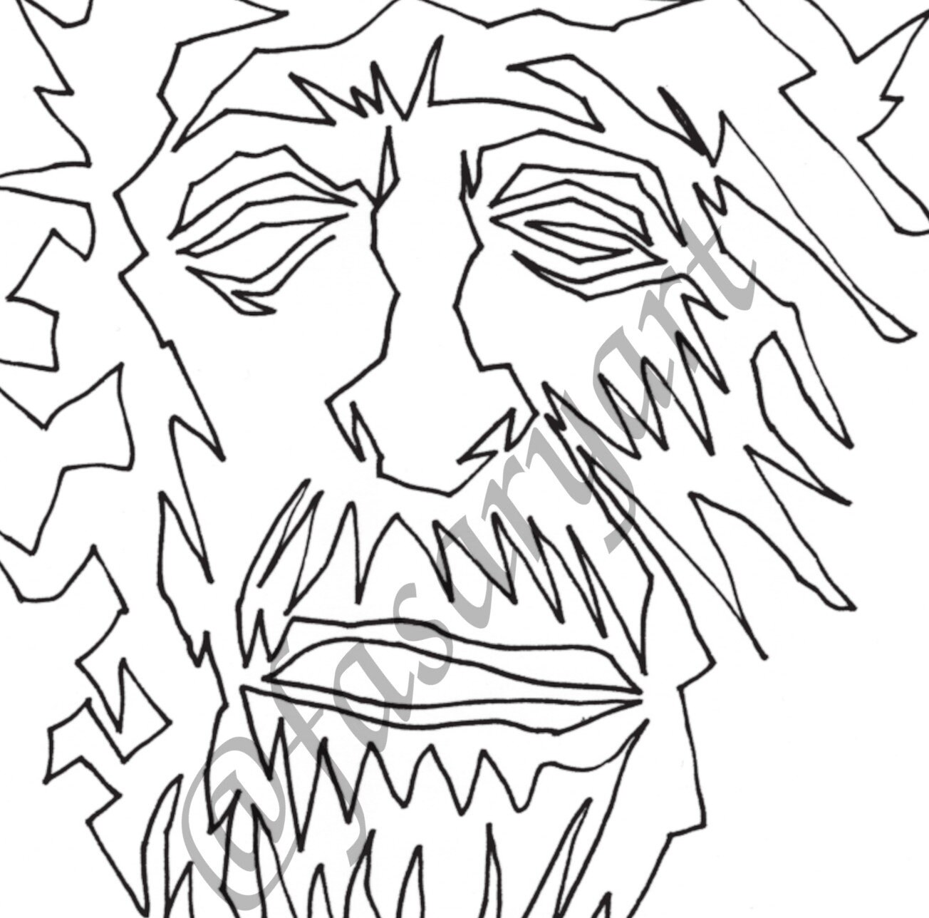 Printable One Line Drawing Old Man Portrait Single Line Art - Etsy Canada