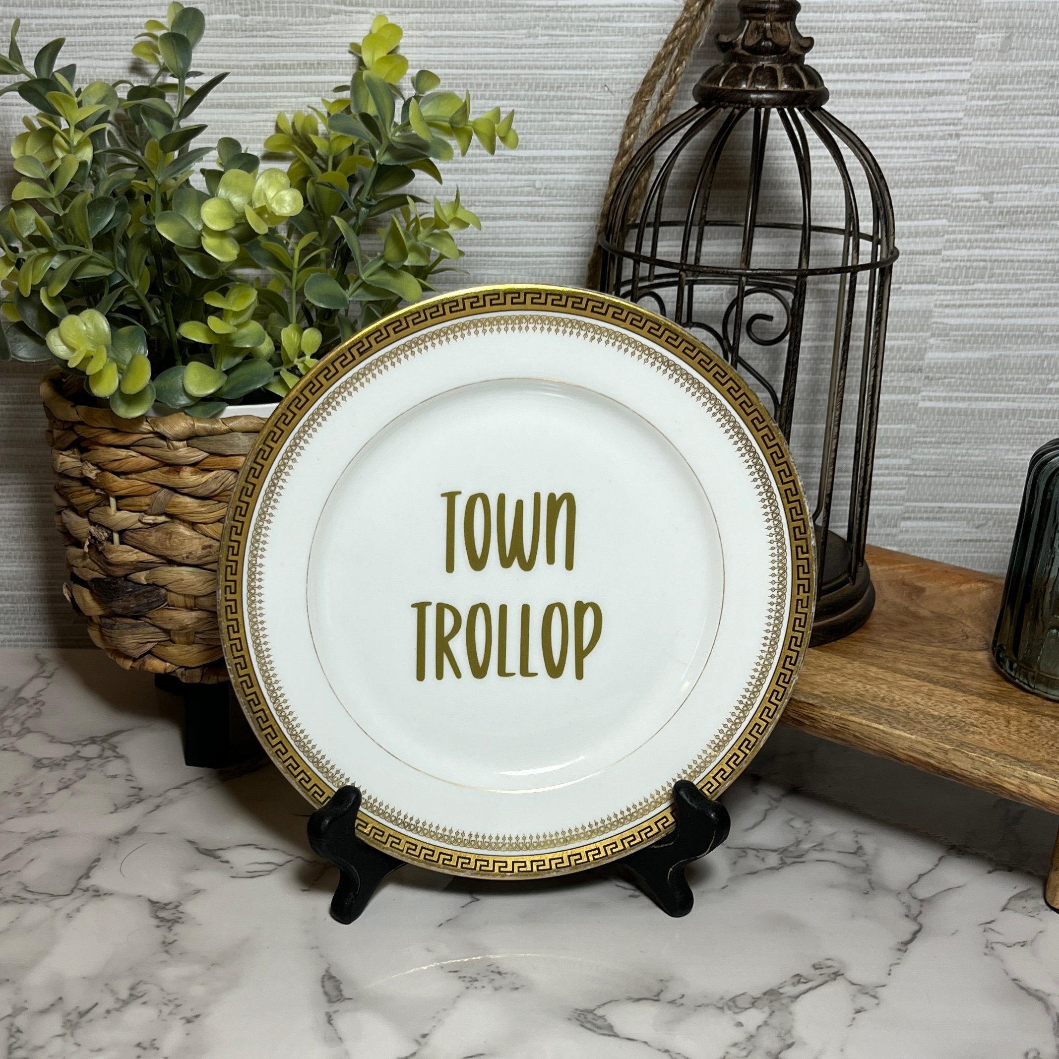 Town Trollop 7.5 Inch Plate Conversation Starter. Mature - Etsy