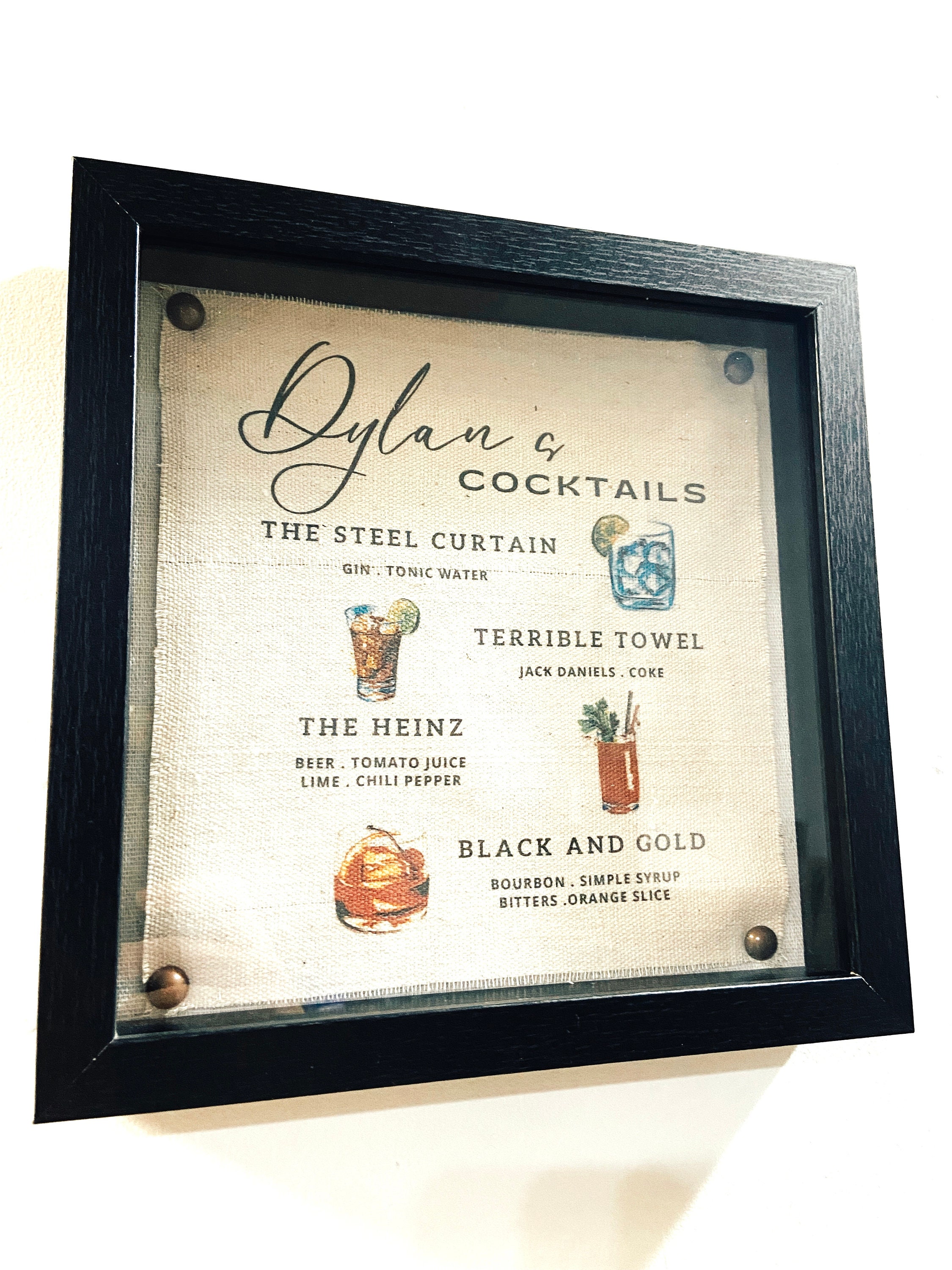 Laminated Bar Menus Signature Drinks Design Personalized Drinks Menu ...