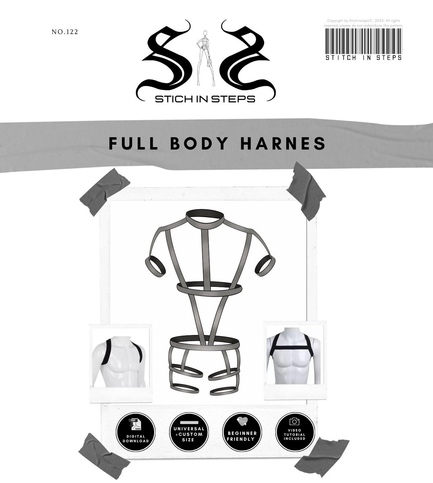 Elastic Full Body Harness - Shape Wear (PDF Sewing Digital Pattern) - Etsy