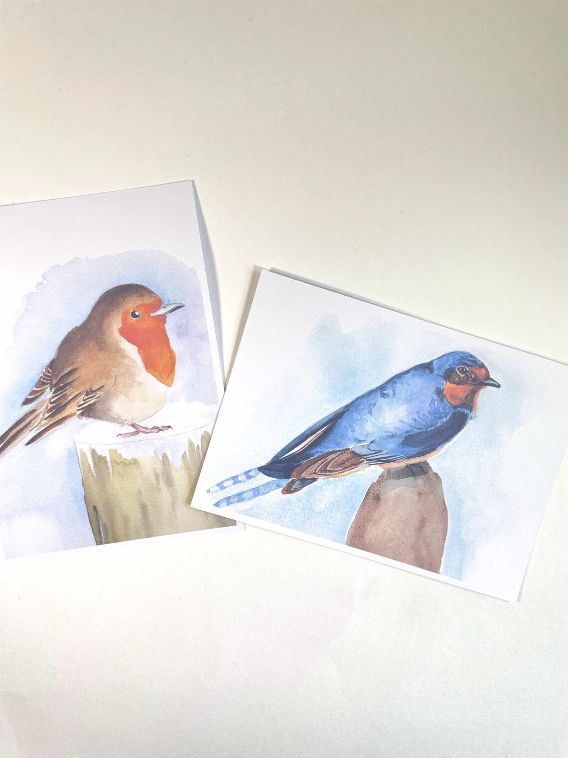 Watercolour Bird Postcard Set 2 Pack of 6 Postcards - Pack of 6 ...