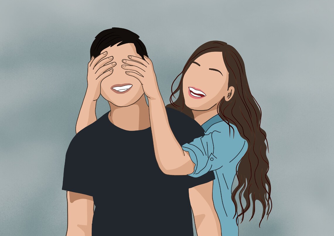 Personalised Faceless Portrait - Digital Download - Etsy