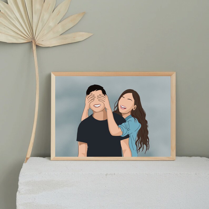 Personalised Faceless Portrait - Digital Download - Etsy