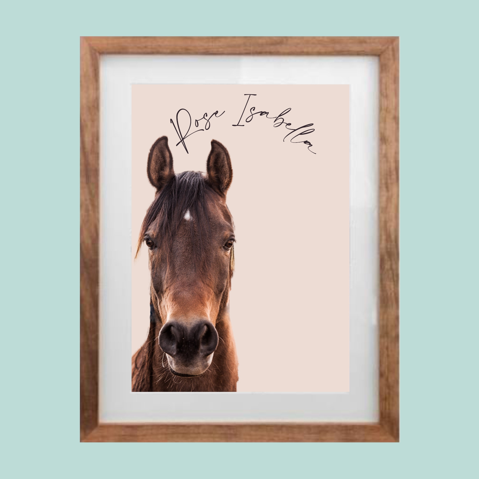 Customisable Horse Rider Name Printable Digital Photo Art Gift | Etsy