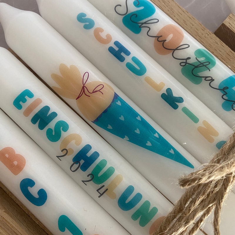 Kerze einschulung - Etsy.de