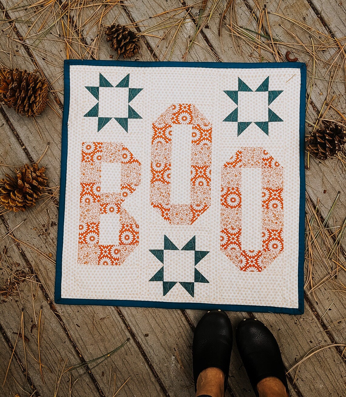 BOO Mini Quilt Pattern PDF Beginner Quilt Pattern Halloween - Etsy UK