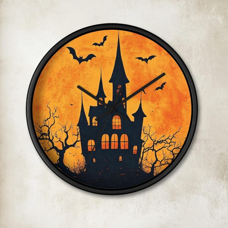 Halloween Clock - Etsy