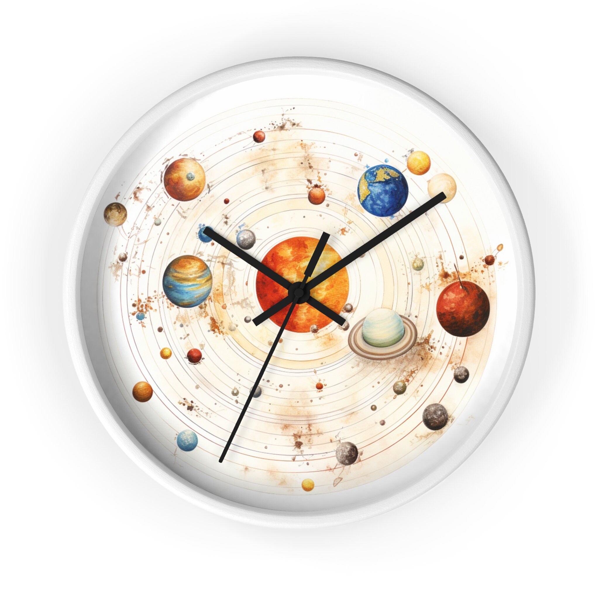 Wall Clock Planets in a Solar System - Etsy