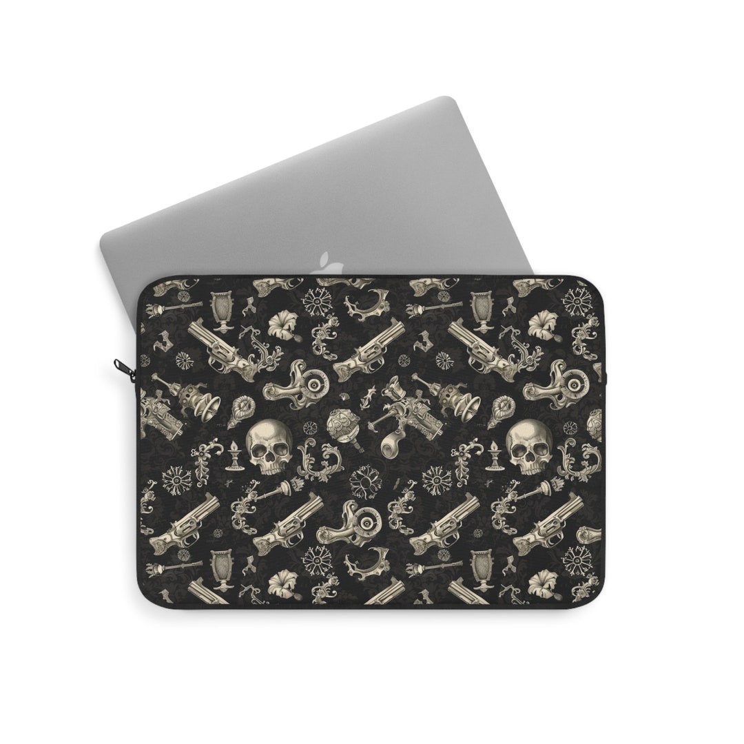 Gothic Laptop Case Skull Design Laptop Cover Gun Laptop Case Laptop Bag ...