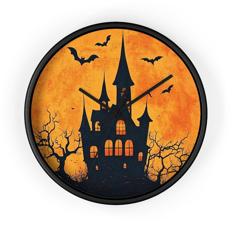 Halloween Clock - Etsy