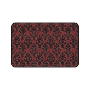 Gothic Desk Mat Red Damask Gothic Desk Pad Goth Office Decor - Etsy