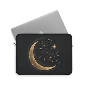 Moon Laptop Sleeve Moon Crescent Computer Case - Etsy
